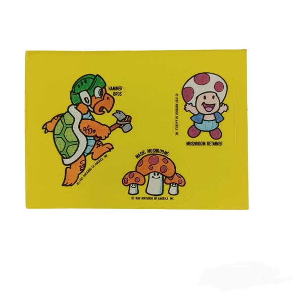 Nintendo | Toys | 989 Topps Nintendo Stickers Super Mario Bros Hammer ...